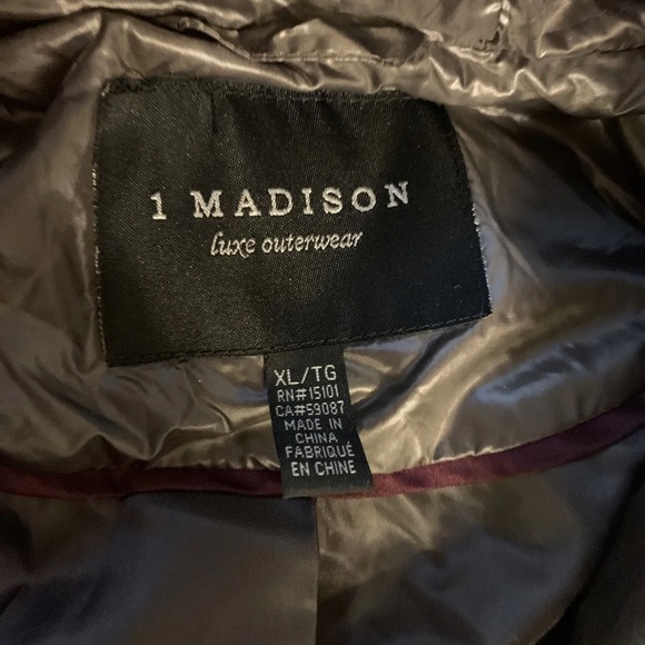 1 Madison | Jackets & Coats | Madison Luxe Down Puffer Coat Fur Trim ...